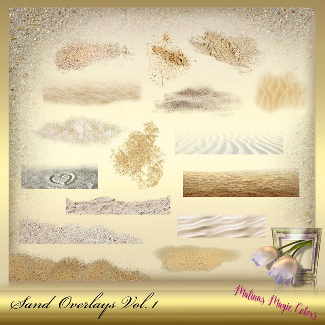 20 Sand Overlays Vol. 1 - Sand Textures - Sand Texture - Summer ...