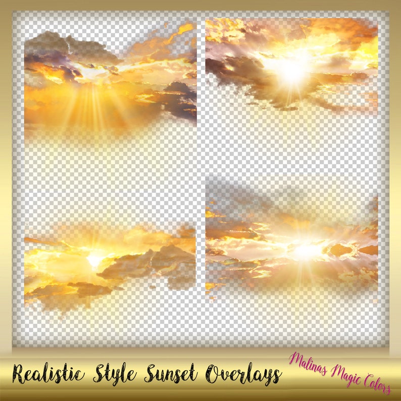 15 Realistic Style Sunset Overlays - Sunset Overlay Photoshop - Overlay ...