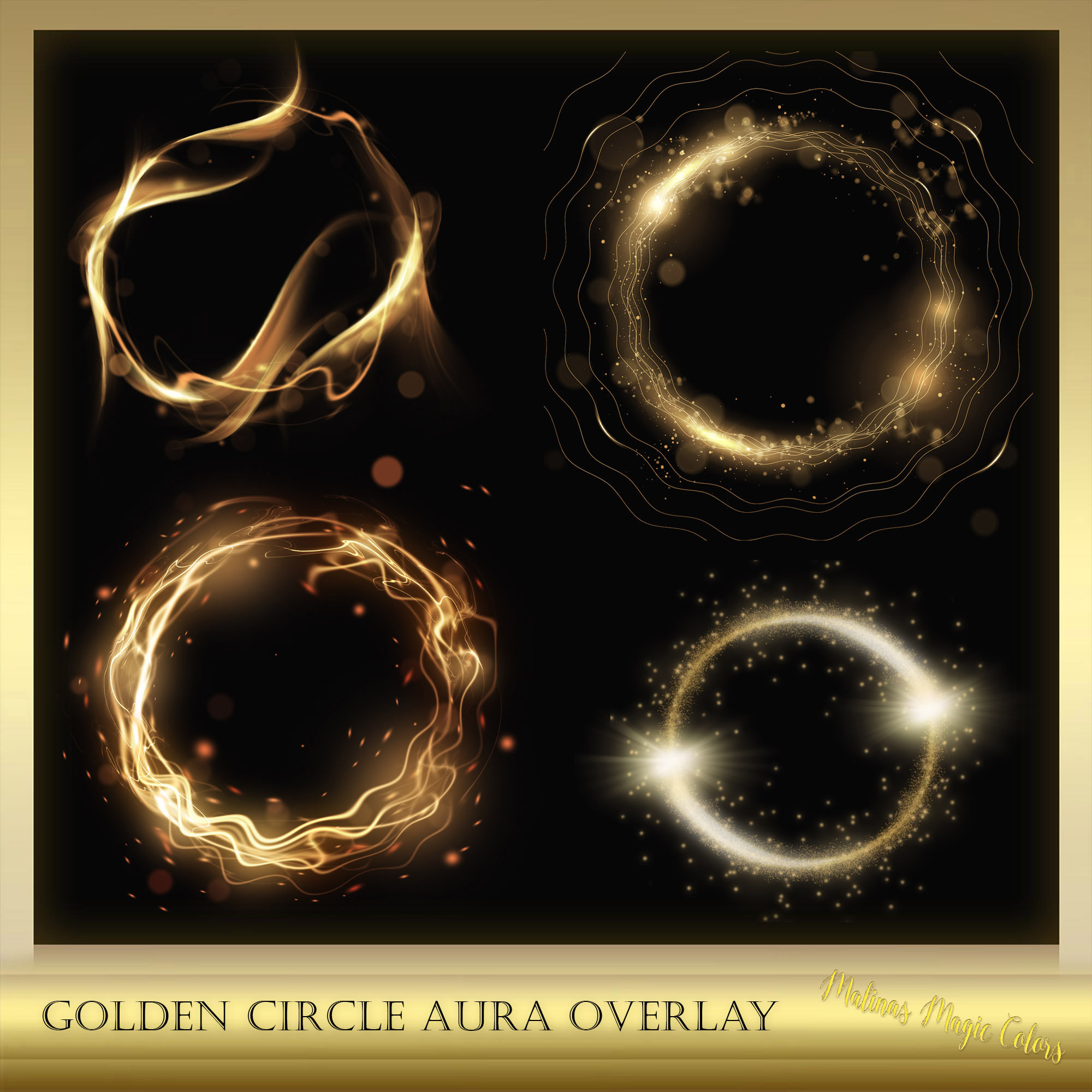 25 Circles of Light Maternity Light Ring Light Effect Light Frame ...