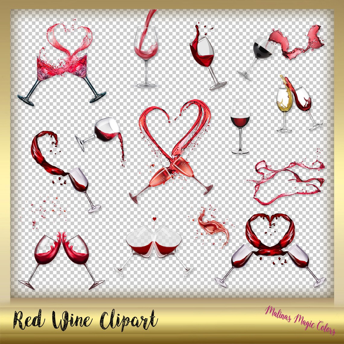Wine Clipart - Wine Overlays - Wine Clip Art - Wine Bottle Clip Art ...