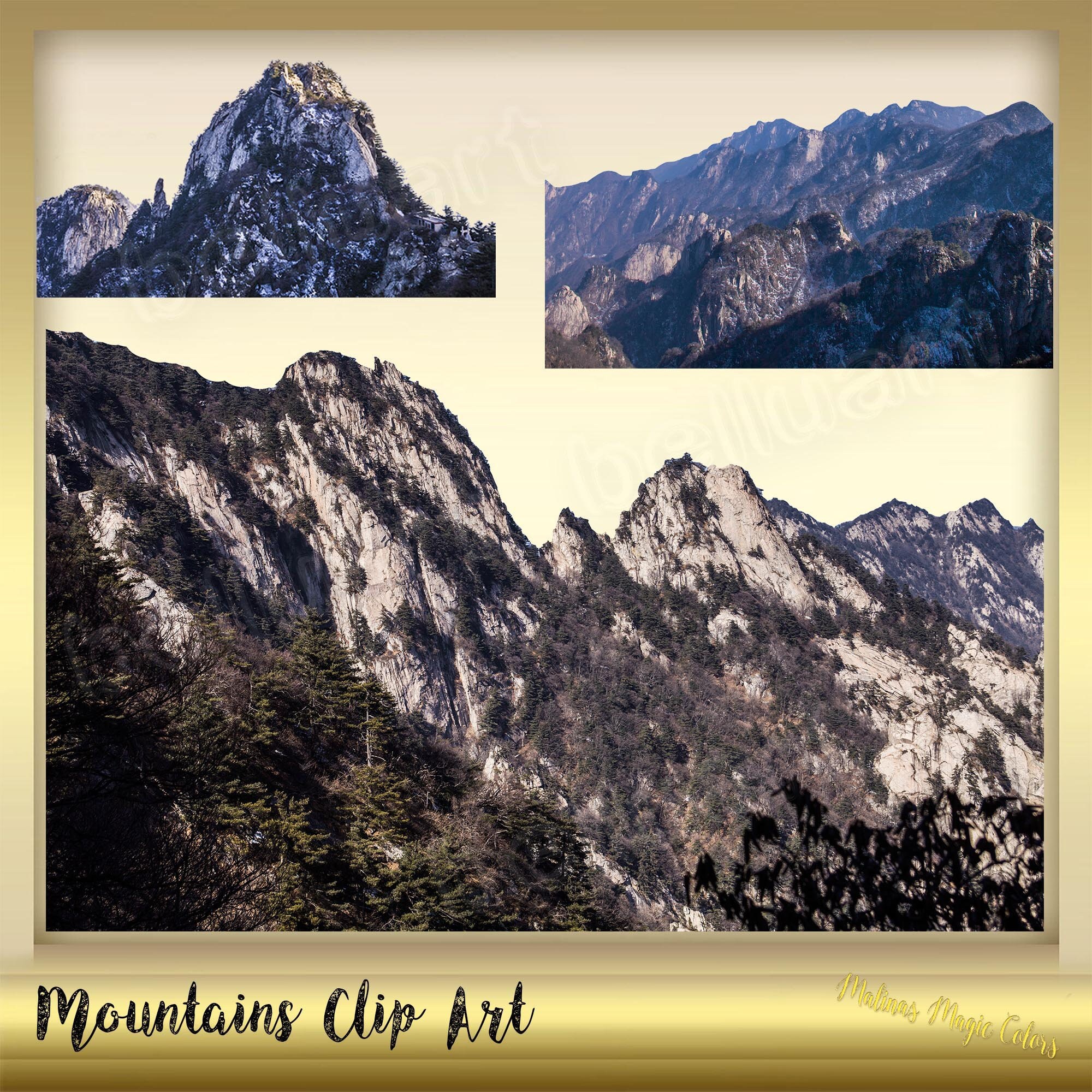 15 Mountains Clip Art Mountain Clip Art Mountains Overlay Real Mountain ...