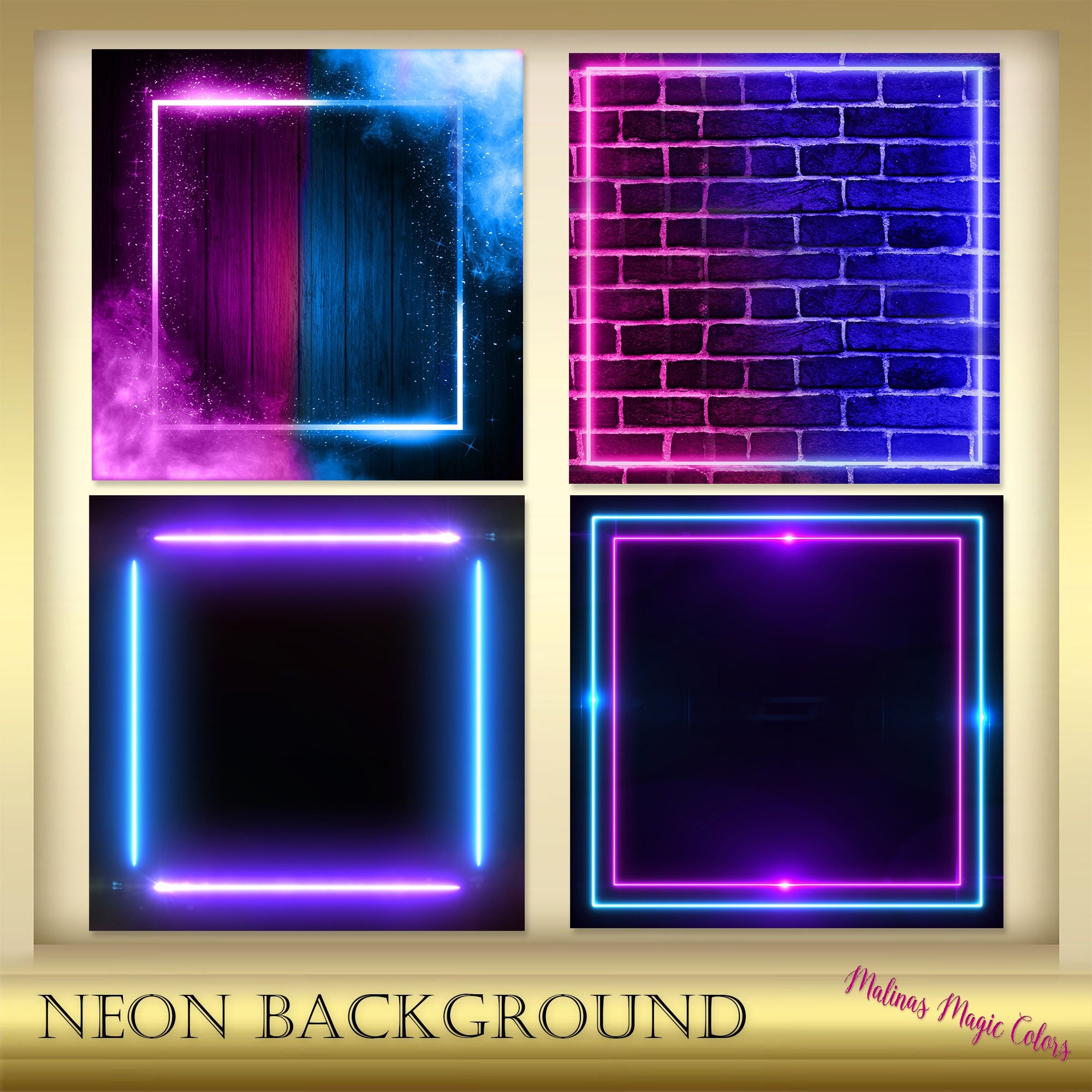 25 Neon Effect Backgrounds - Glowing Background - Neon Backdrop ...
