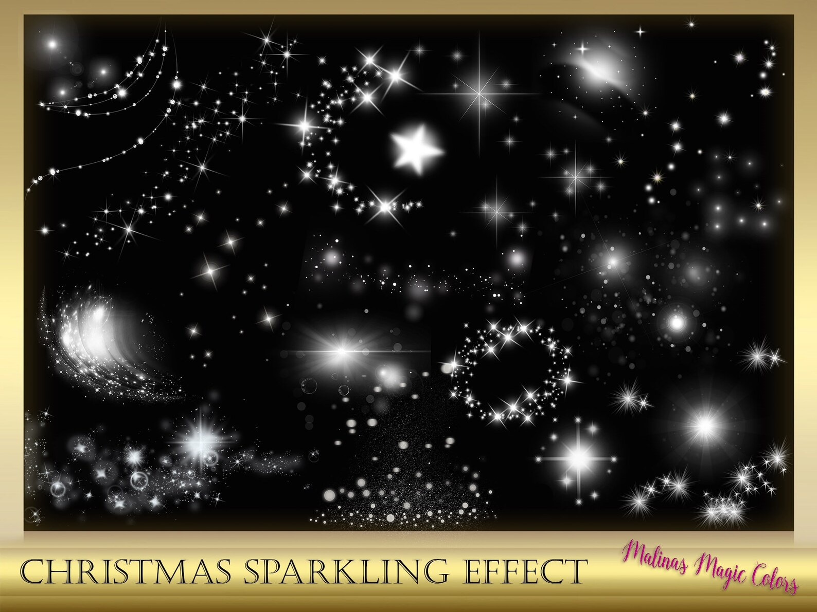 Christmas Sparkling Effect - Christmas Star Overlay - Christmas ...