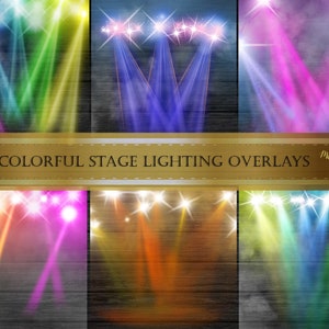 20 Colorful Stage Lighting Overlays - Colorful Spotlight Overlays ...