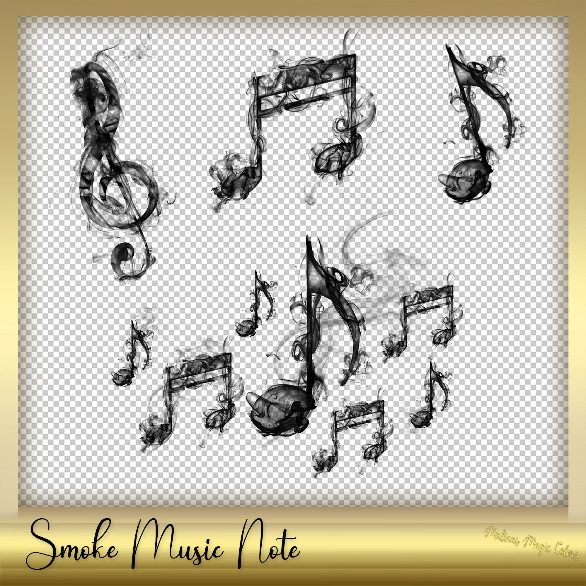 Smoke Music Note Music Overlays Music Note Clip Art Music Note ...