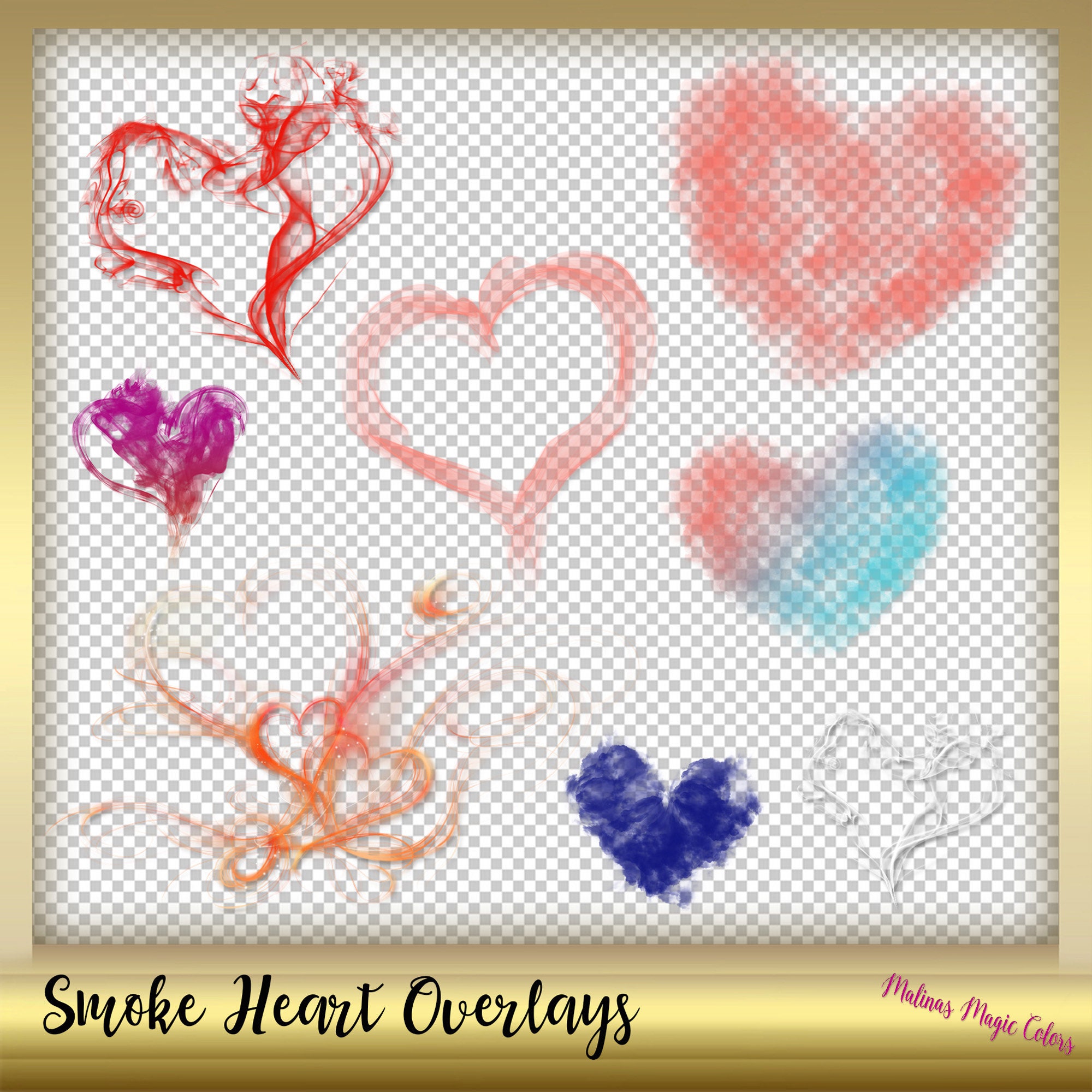 15 Heart Smoke Overlays - Photography-overlays - Transparent Smoke ...