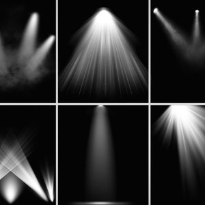 35 Stage Lighting Overlays Vol. 3 - Spotlight Overlays - Light Effect ...
