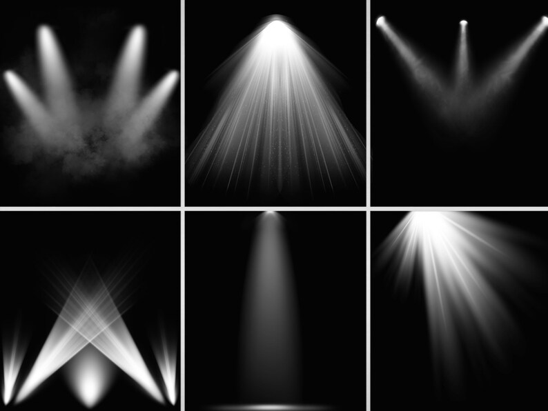 35 Stage Lighting Overlays Vol. 3 Spotlight Overlays Light Effect Photoshop Spotlight Png ...