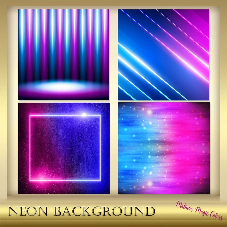 25 Neon Effect Backgrounds - Glowing Background - Neon Backdrop ...