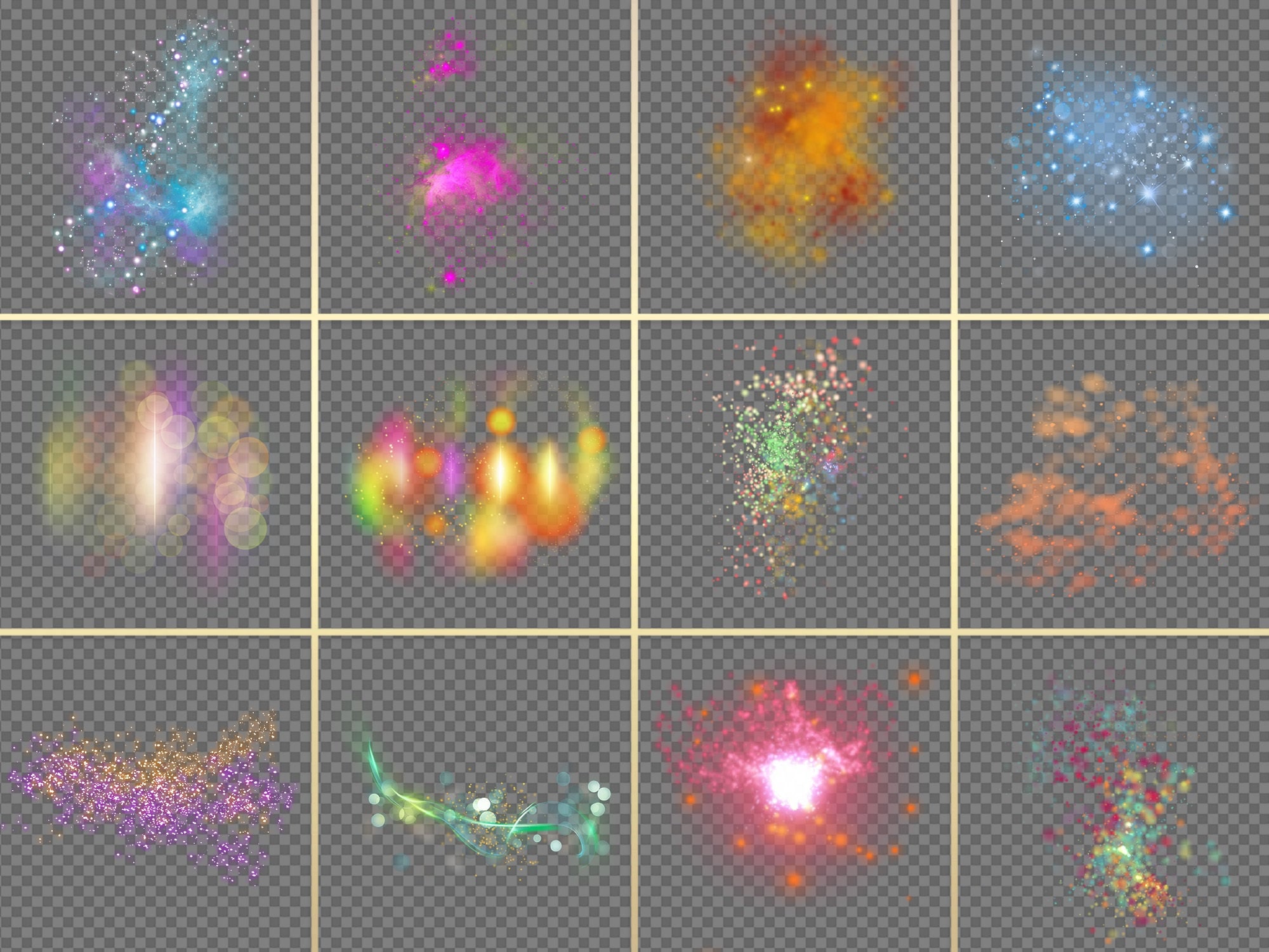 Magical Light Effect - Magical Light Particles - Colorful Light ...