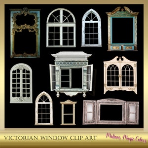 10 Victorian Window Frames - Window Photo Frame - Photoshop Digital ...