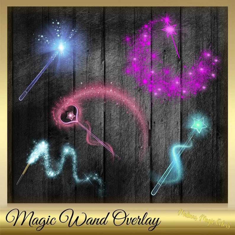 Magic Wand Overlay Magical Overlays Magic Shine Overlays - Etsy