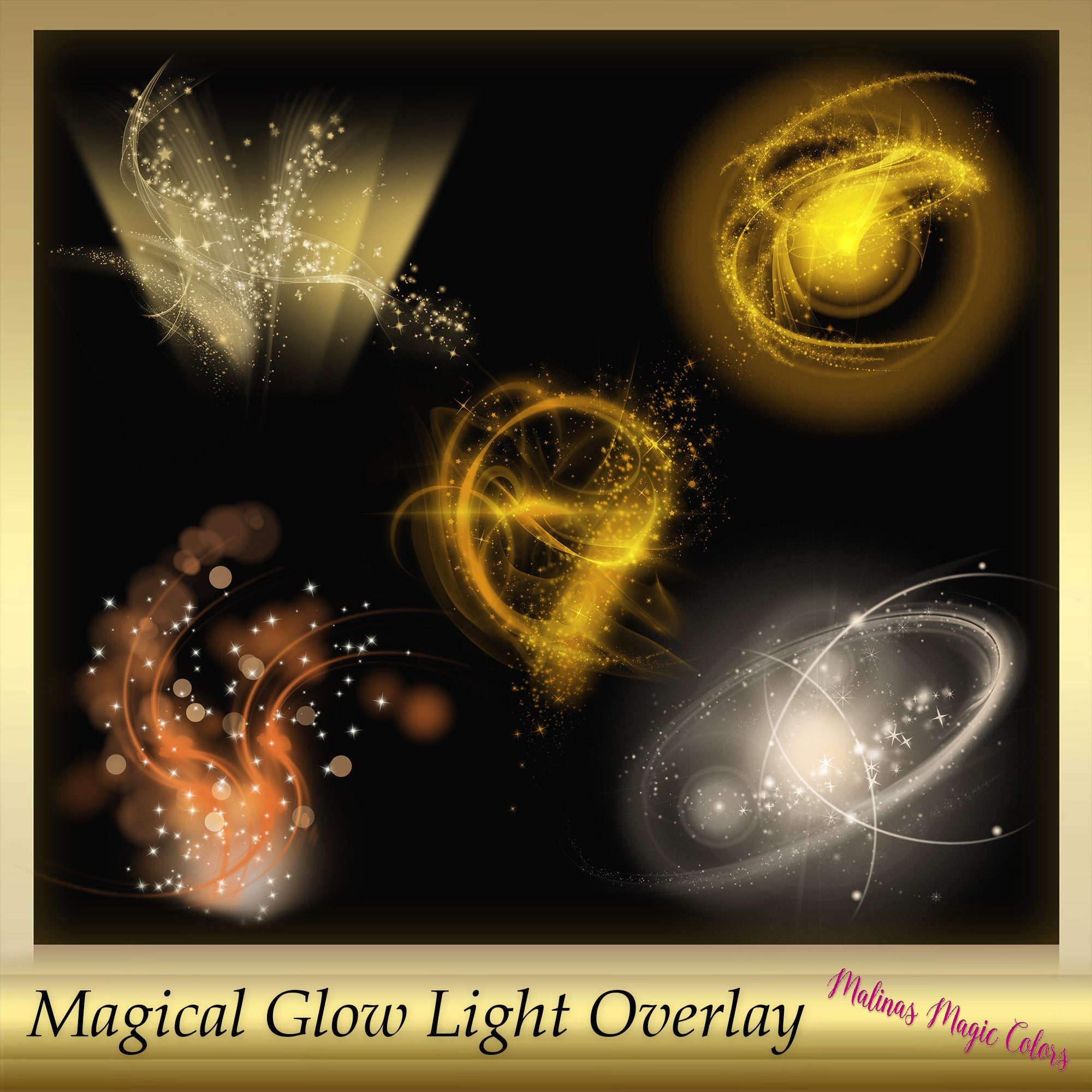 25 Magical Glow Light Overlays - Magic Shine Book Overlays - Magical ...