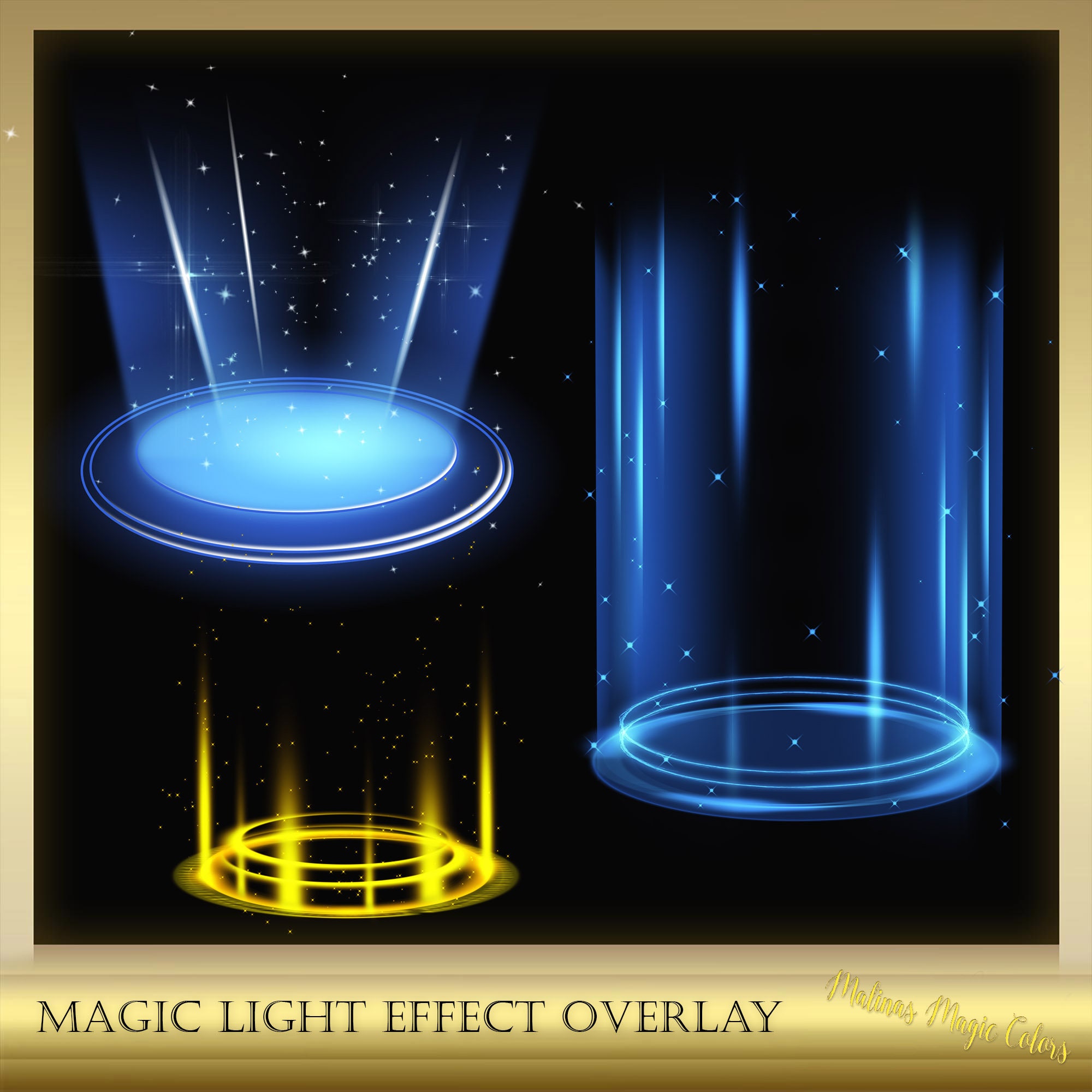 17 Magic Light Effect Overlays Glittering Stage Lighting Overlays ...