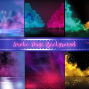 Smoke Stage Background - Smoke Backdrop - Smoke Digital Backdrop ...
