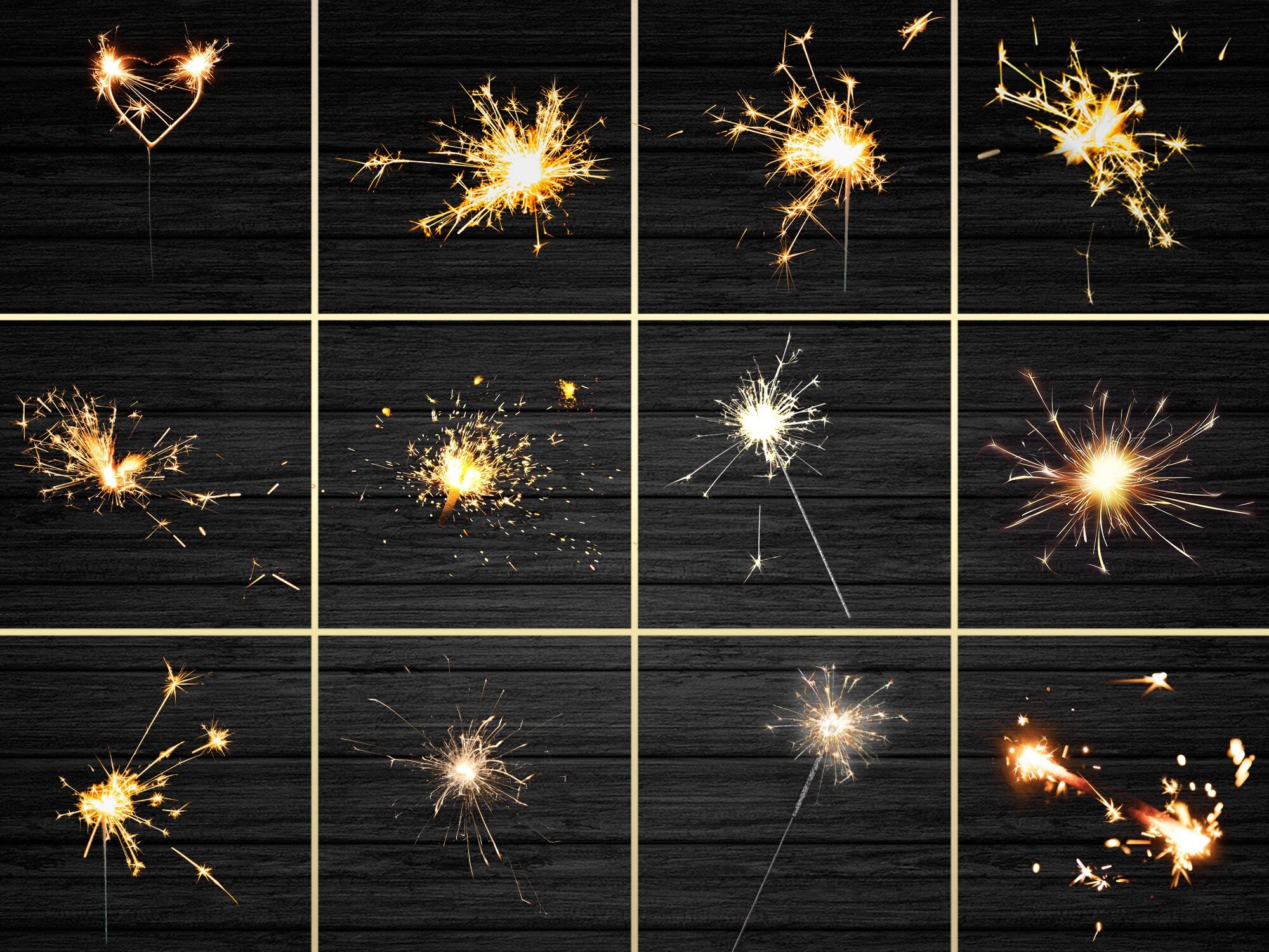 20 Sparkler Lights Photo Overlays - Sparkler Photoshop Overlay ...