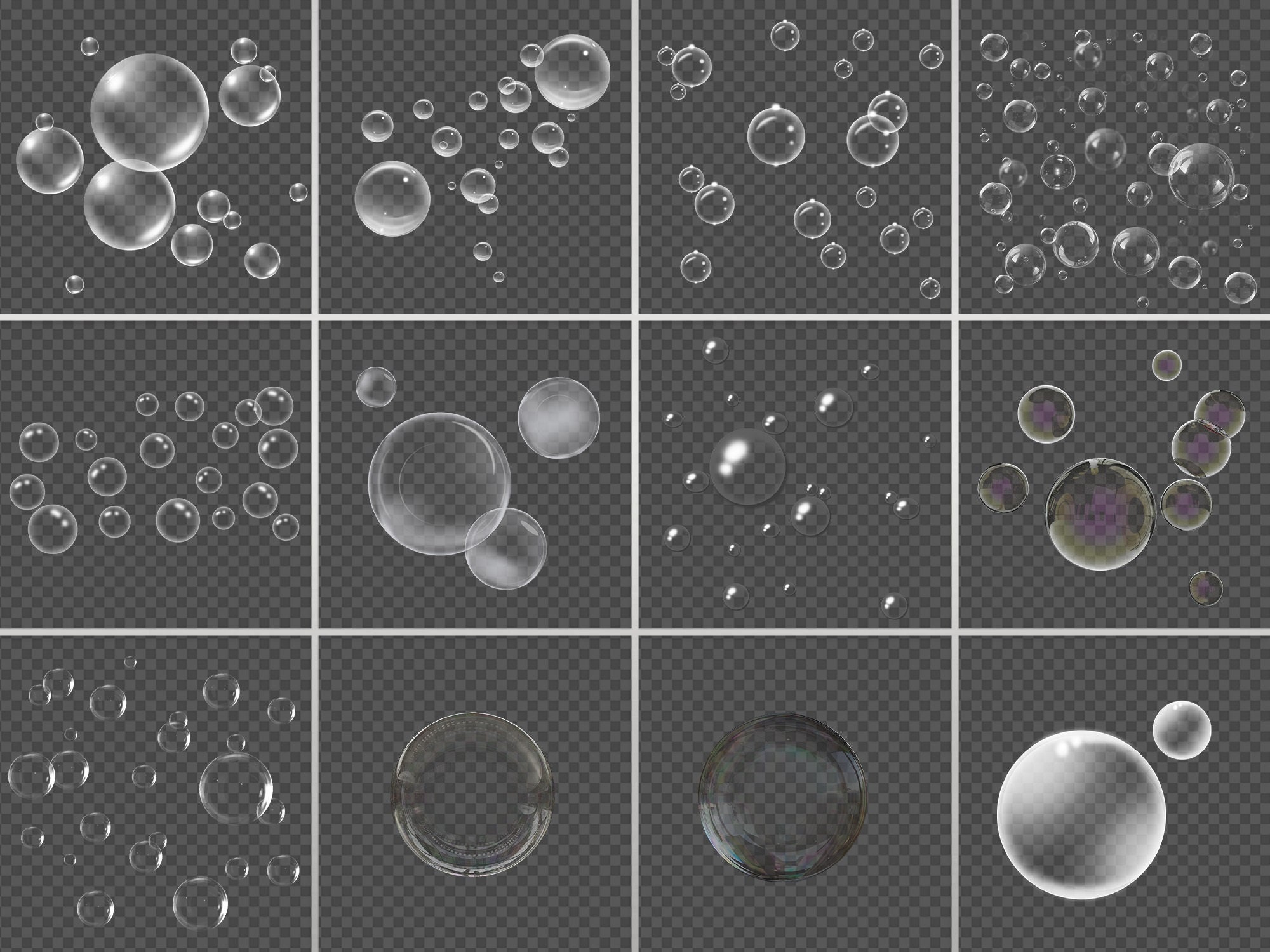 White Bubbles Overlays - Bubble Overlay - Blowing Bubbles - White Soap ...