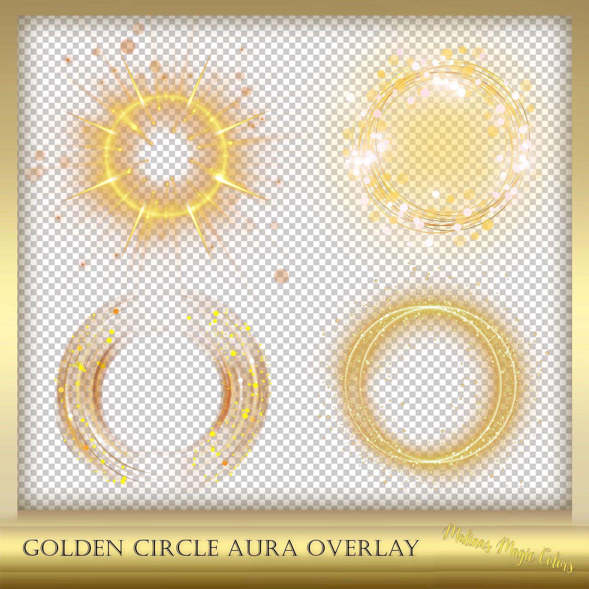 25 Circles of Light - Maternity Light Ring - Light Effect - Light Frame ...