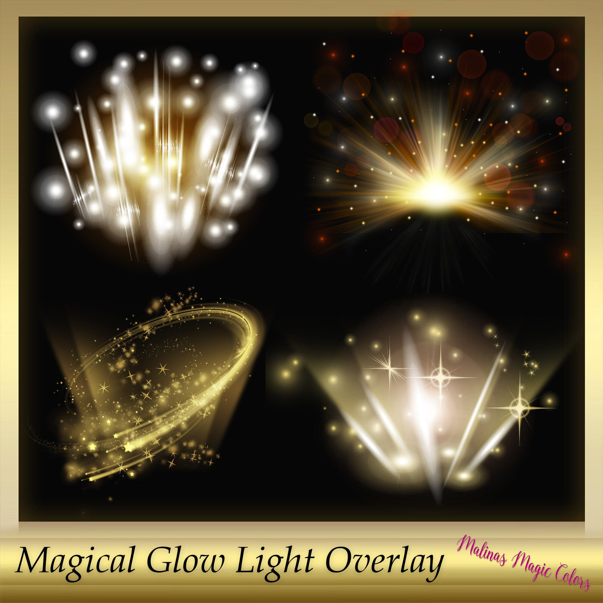 25 Magical Glow Light Overlays - Magic Shine Book Overlays - Magical ...