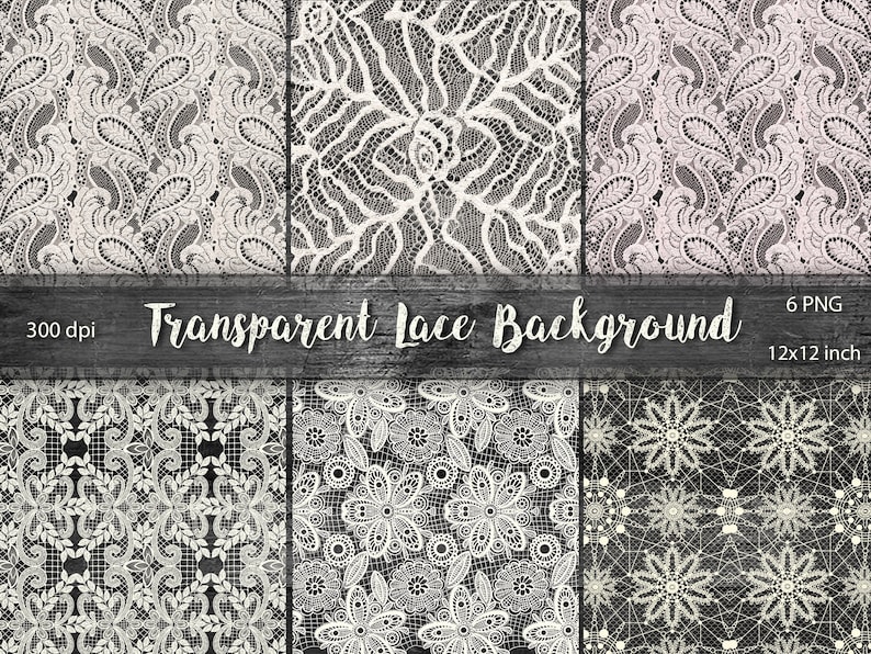 Transparent Lace Background - Lace Texture - Lace Pattern - Instant ...