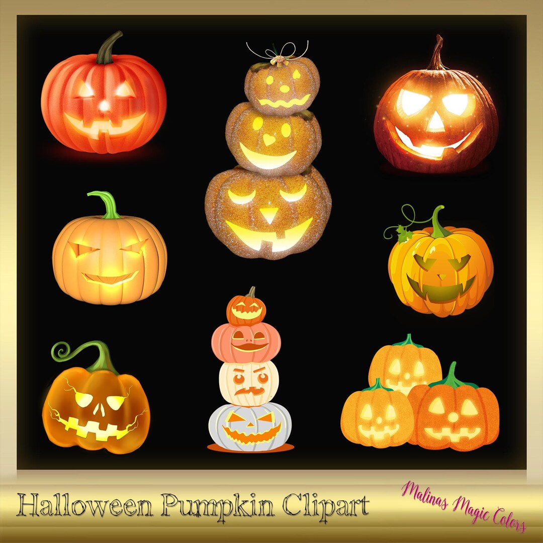 Halloween Pumpkin Clip Art Jack O'lantern Pumpkin Halloween Pumpkin ...