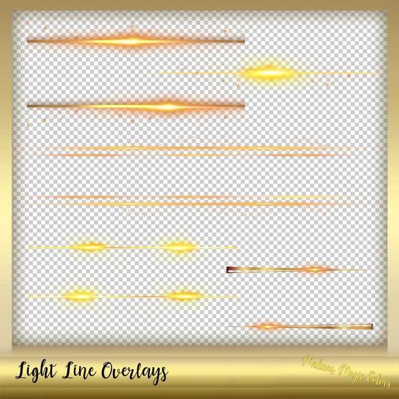 5 Light Line Overlays Light Line Effect Spot Light Effect Instant ...