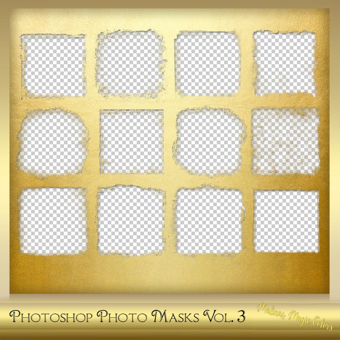 12 Photoshop Masks Vol. 3 - Photoshop Clipping Masks - Grunge Png Masks ...