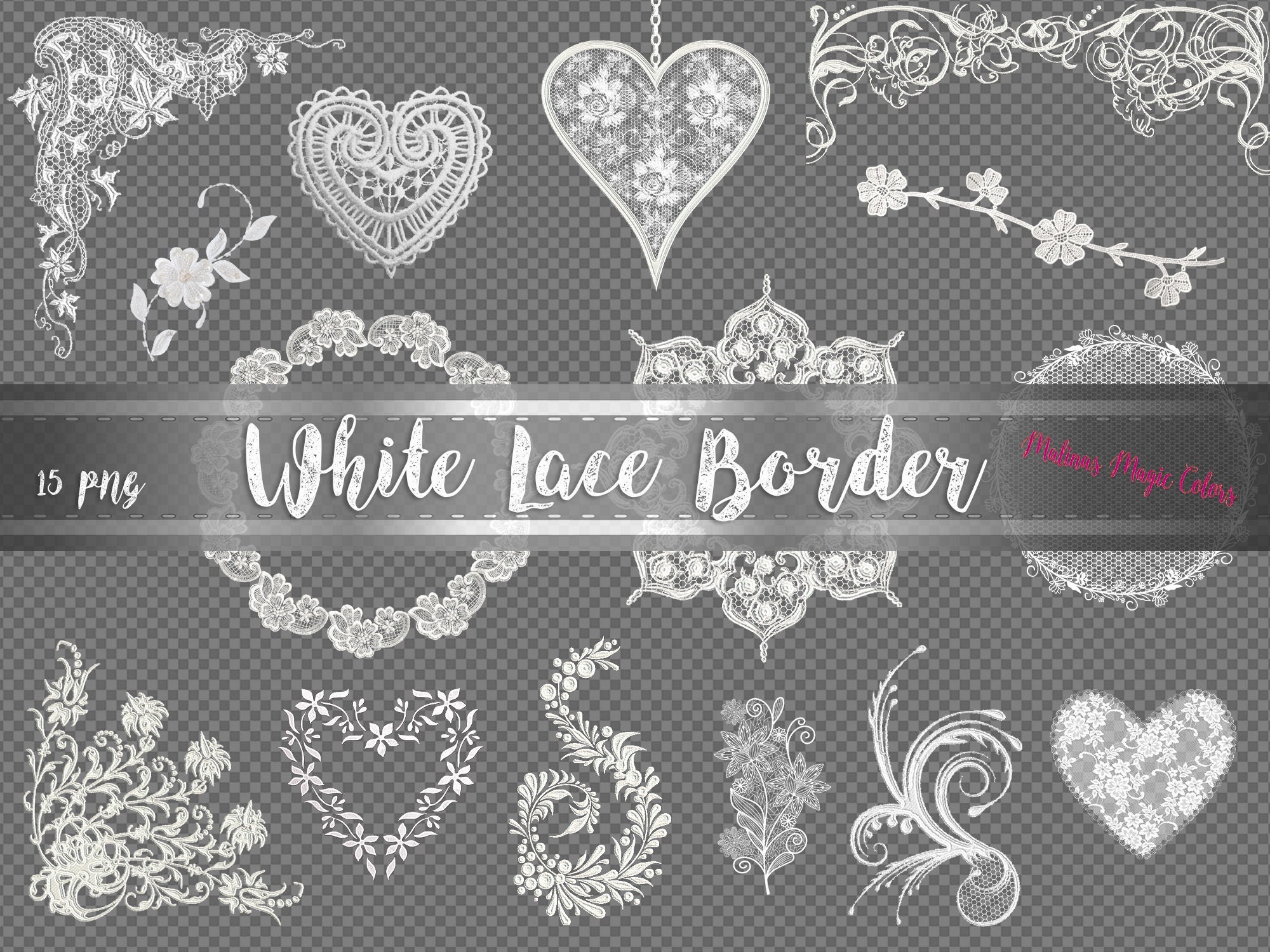 White Lace Clip Art Lace Clipart Lace Overlay Transparent Lace Lace Png ...
