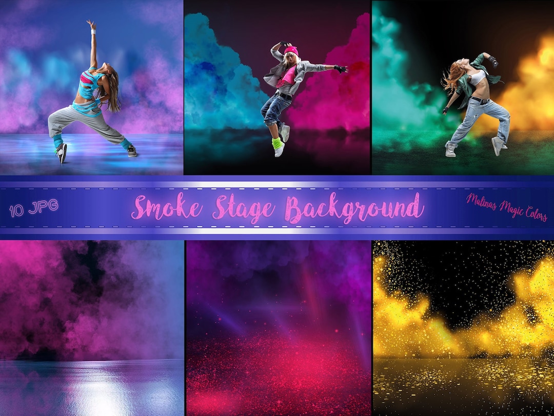 Smoke Stage Background - Smoke Backdrop - Smoke Digital Backdrop ...