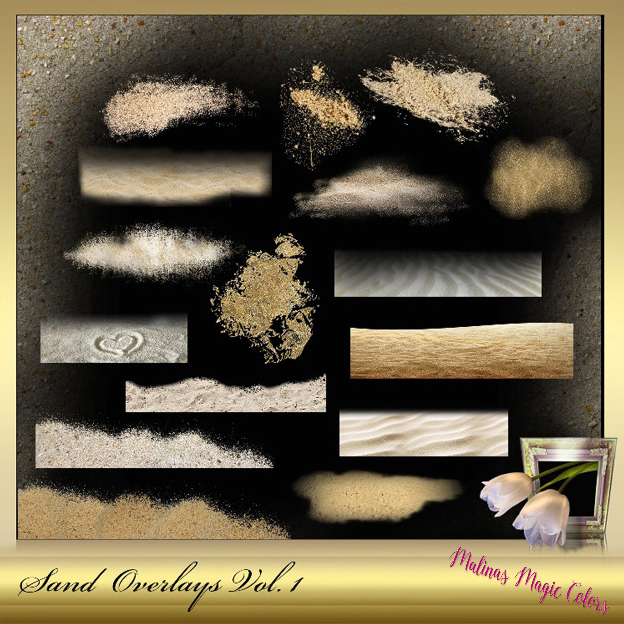 20 Sand Overlays Vol. 1 - Sand Textures - Sand Texture - Summer ...