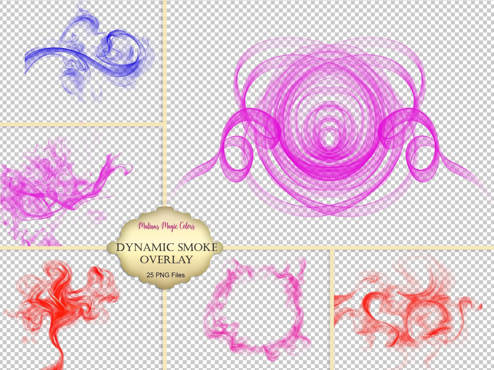 Colorful Smoke Border Colorful Smoke Effect Soft Color Photo Overlay ...