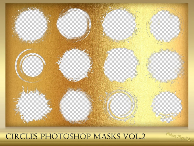 15 Circles Masks for Photoshop Photoshop Clipping Masks Grunge Png ...