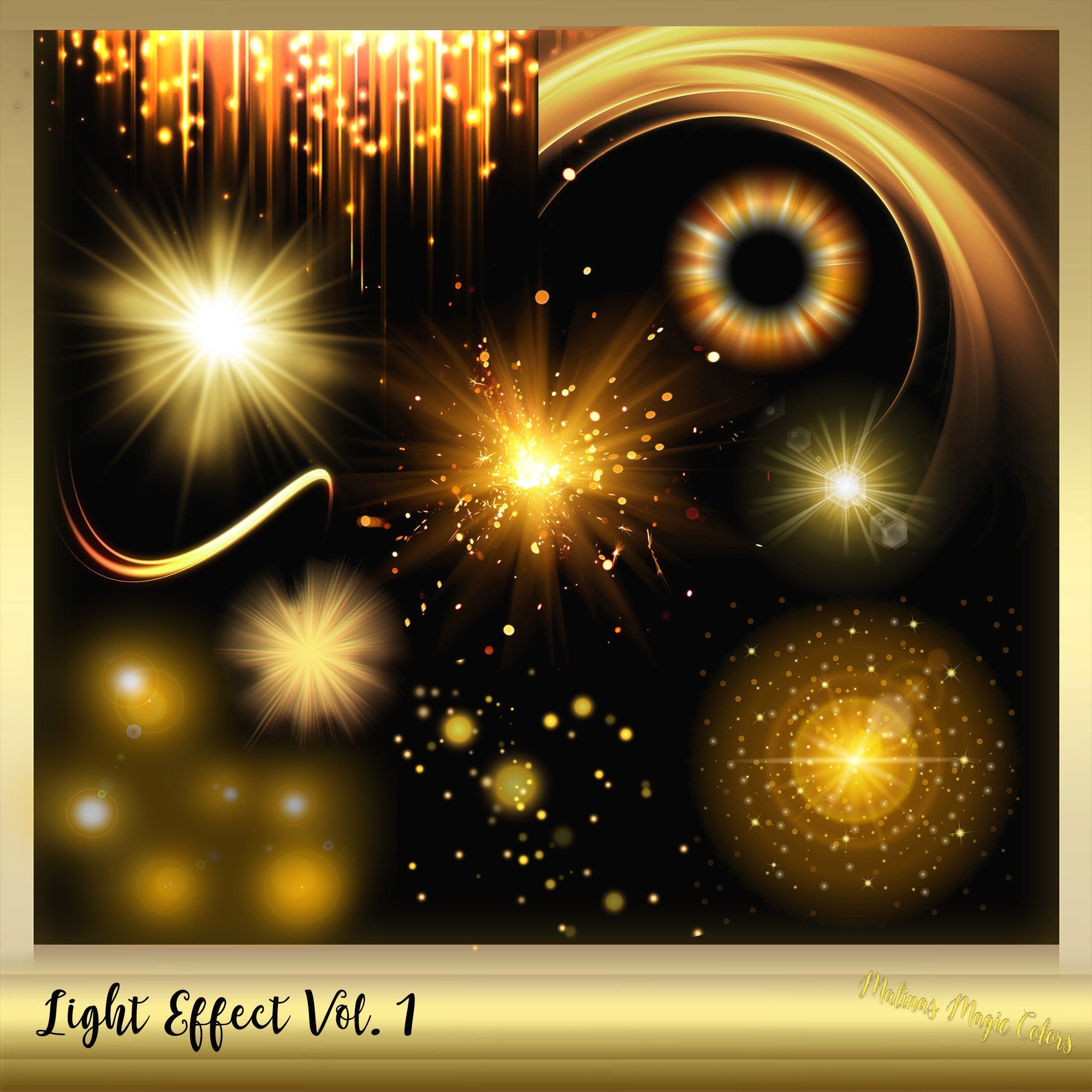12 Light Effect Overlays - Wedding Overlays - New Year Photoshop ...