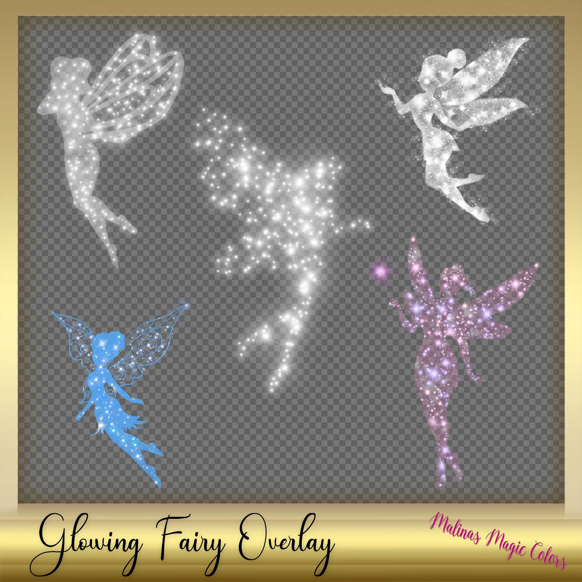 Pixie Fairy Overlays - Fairy Dust Brushes - Stardust Clip Art - Magic Fairy Dust Light Overlay ...