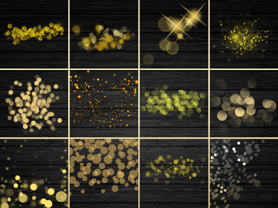 Gold Bokeh Overlay Bokeh Light Yellow Bokeh Overlay Glowing Bokeh Overlay Transparent Bokeh ...