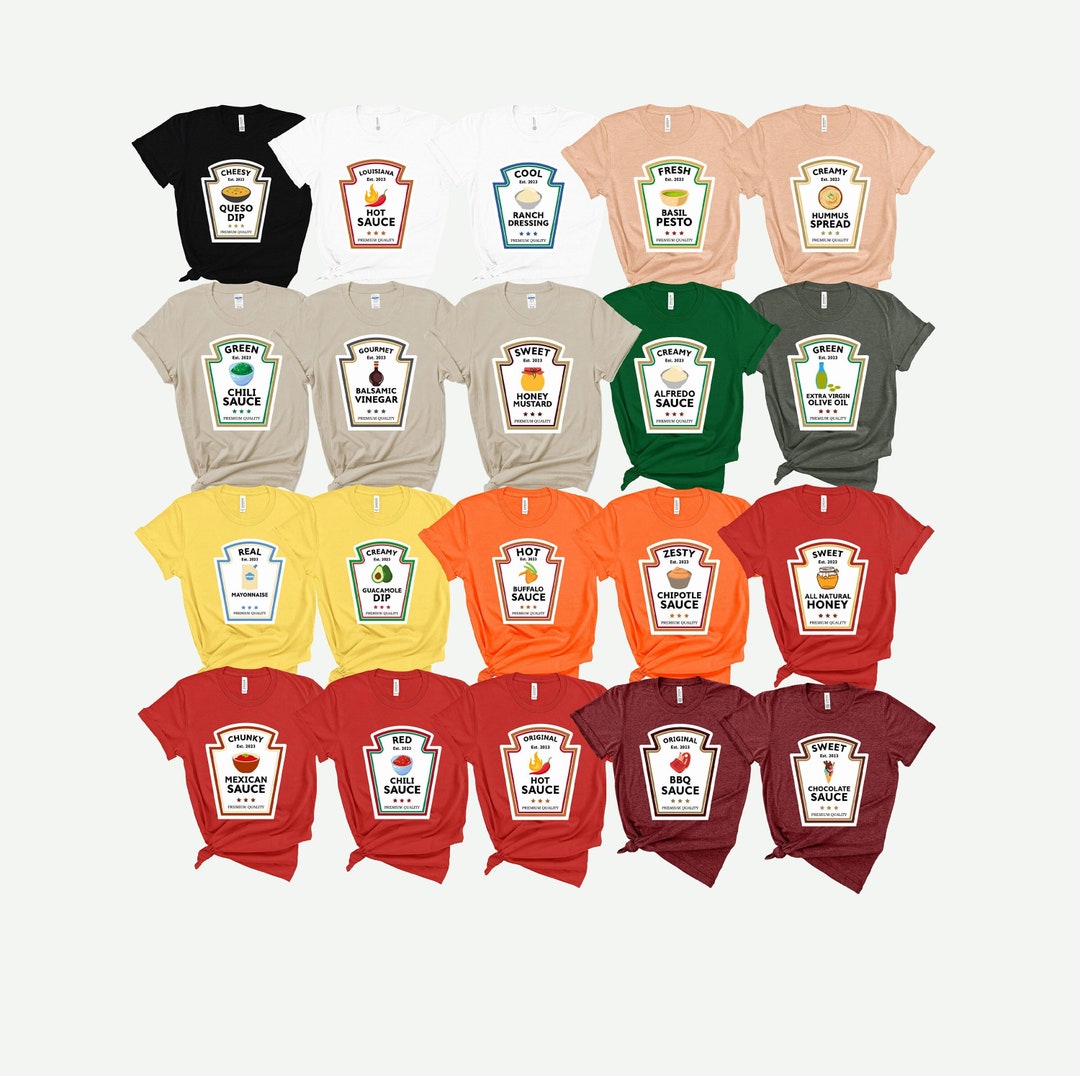 Group Condiments Shirts, Matching Condiment, Halloween Costume Party ...