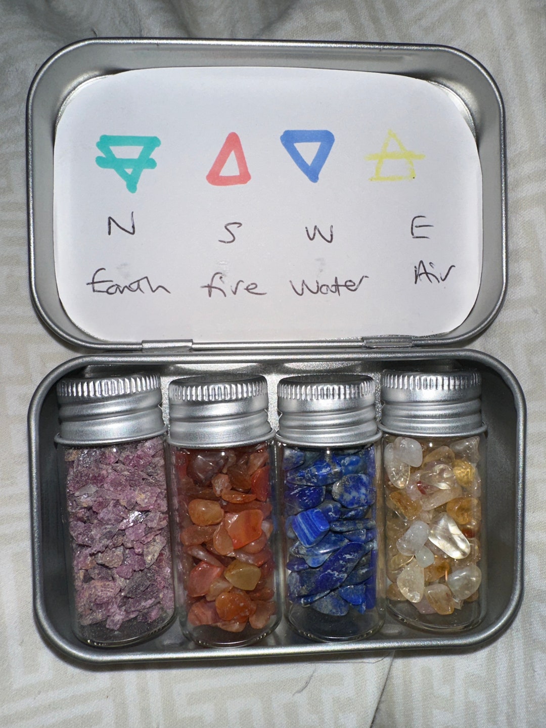 Crystal Chipstones to Correspond to the Four Elements - Etsy UK