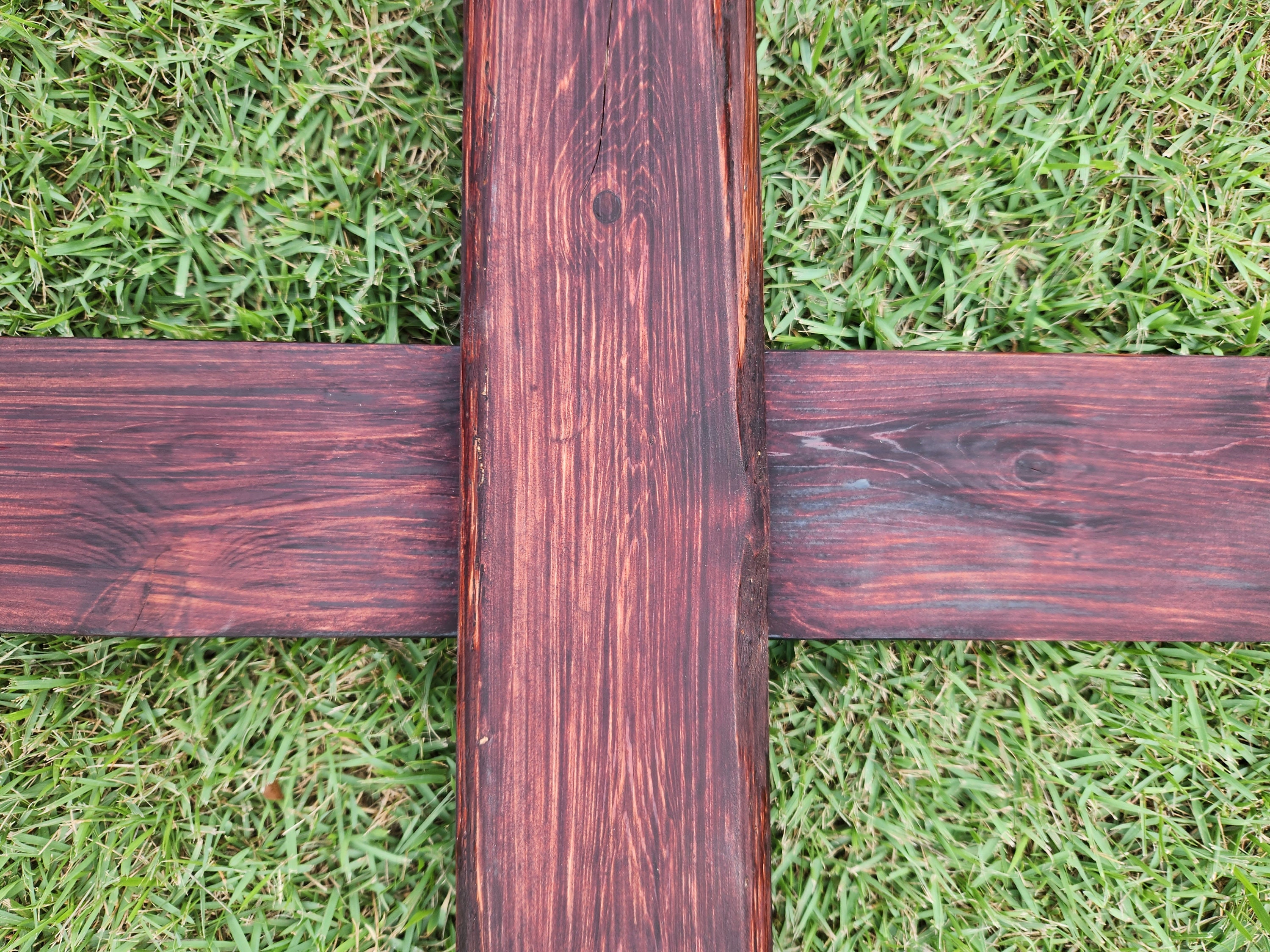 Handmade Wooden Cross (dark Oak Stain) - Etsy