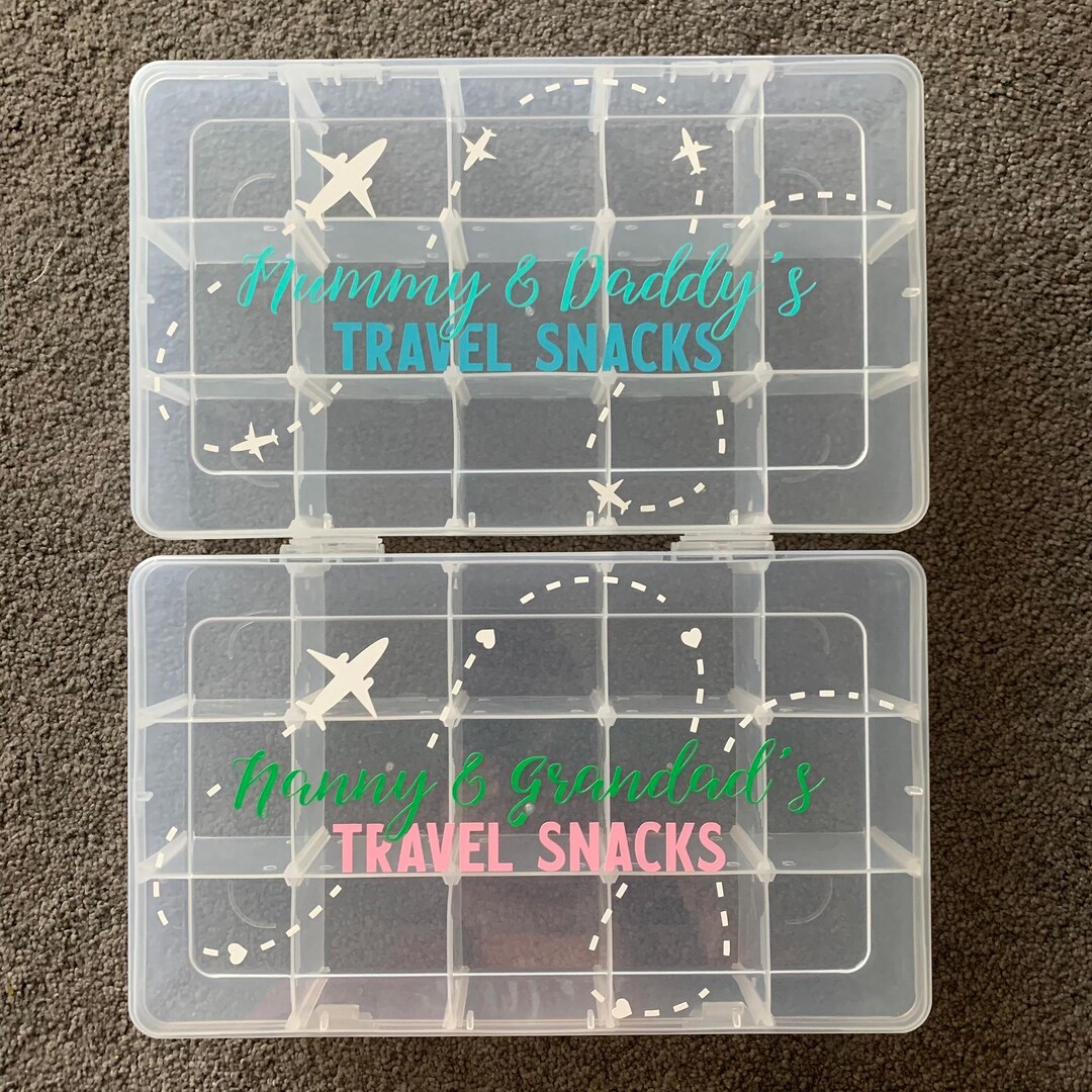 Personalised Large Snack Box: Custom Name, Travel Snacks, Bpa-free ...