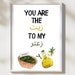 Zaatar Arabic Art Print, Funny Romantic Food Lover Gift - Etsy