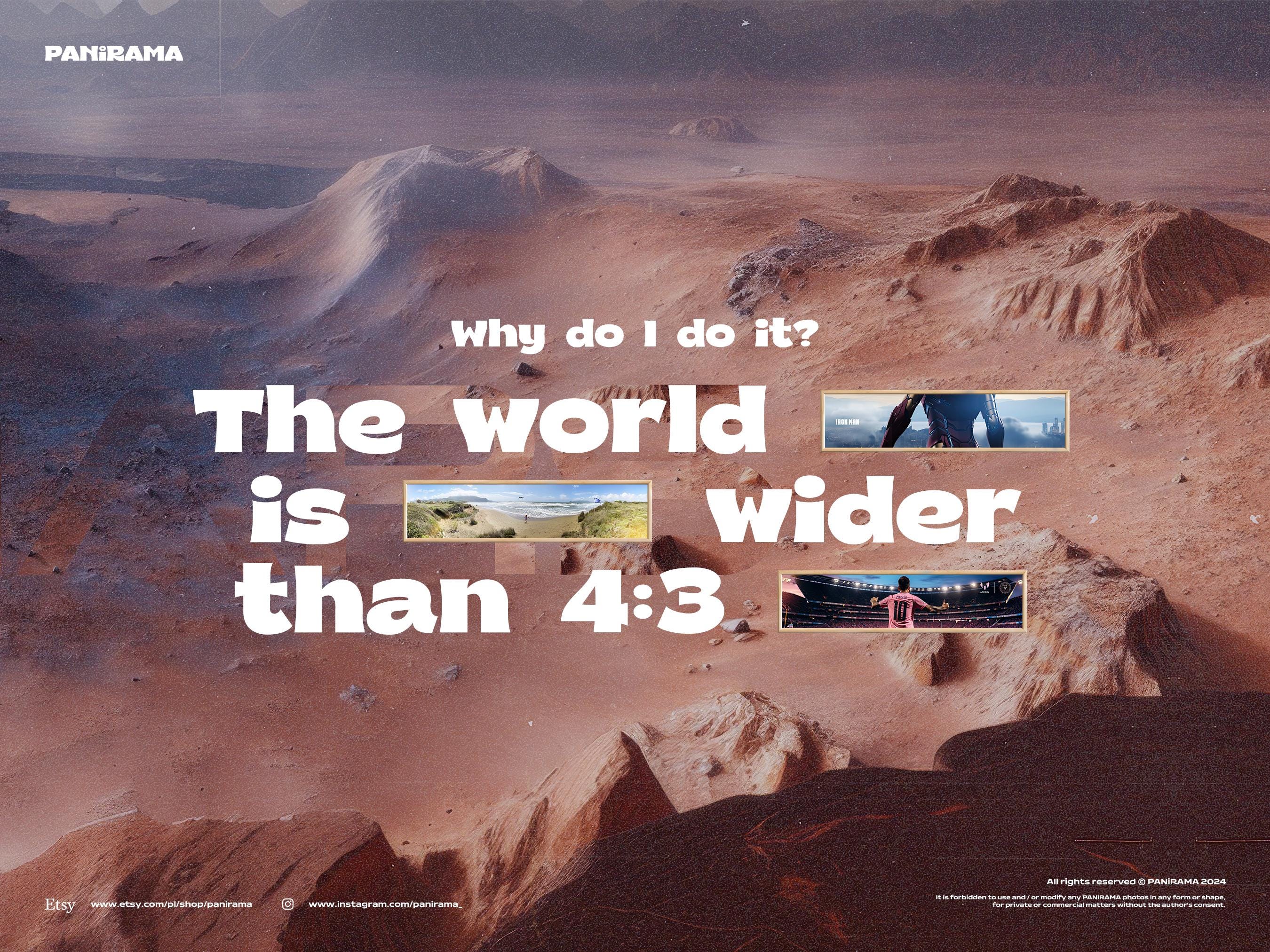 Extra Large Panorama of Planet Mars Surface. Digital PRINT, FRAMED or ...