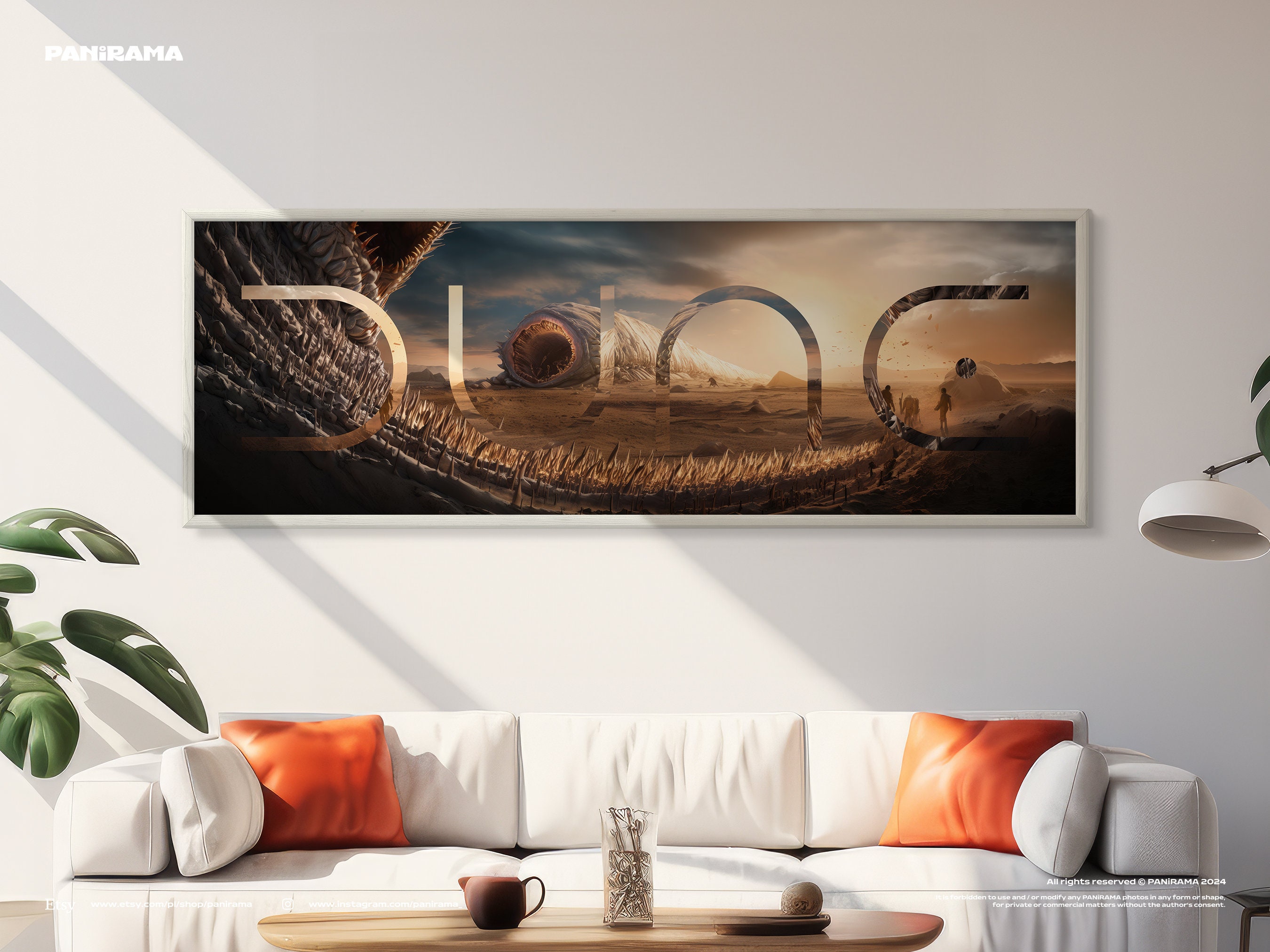 Extra Large Panorama of Sandworms on Arrakis, Dune. Digital PRINT ...