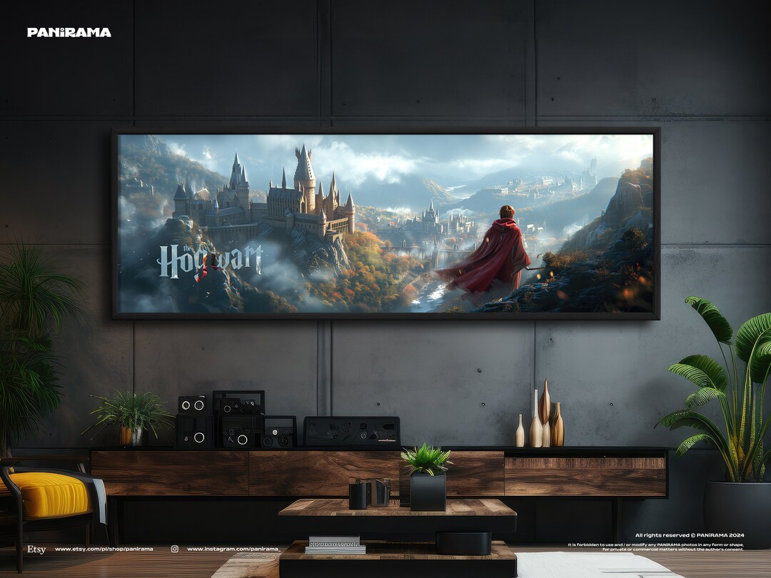 Extra Large Panorama of Hogwart From Harry Potter. Digital PRINT ...