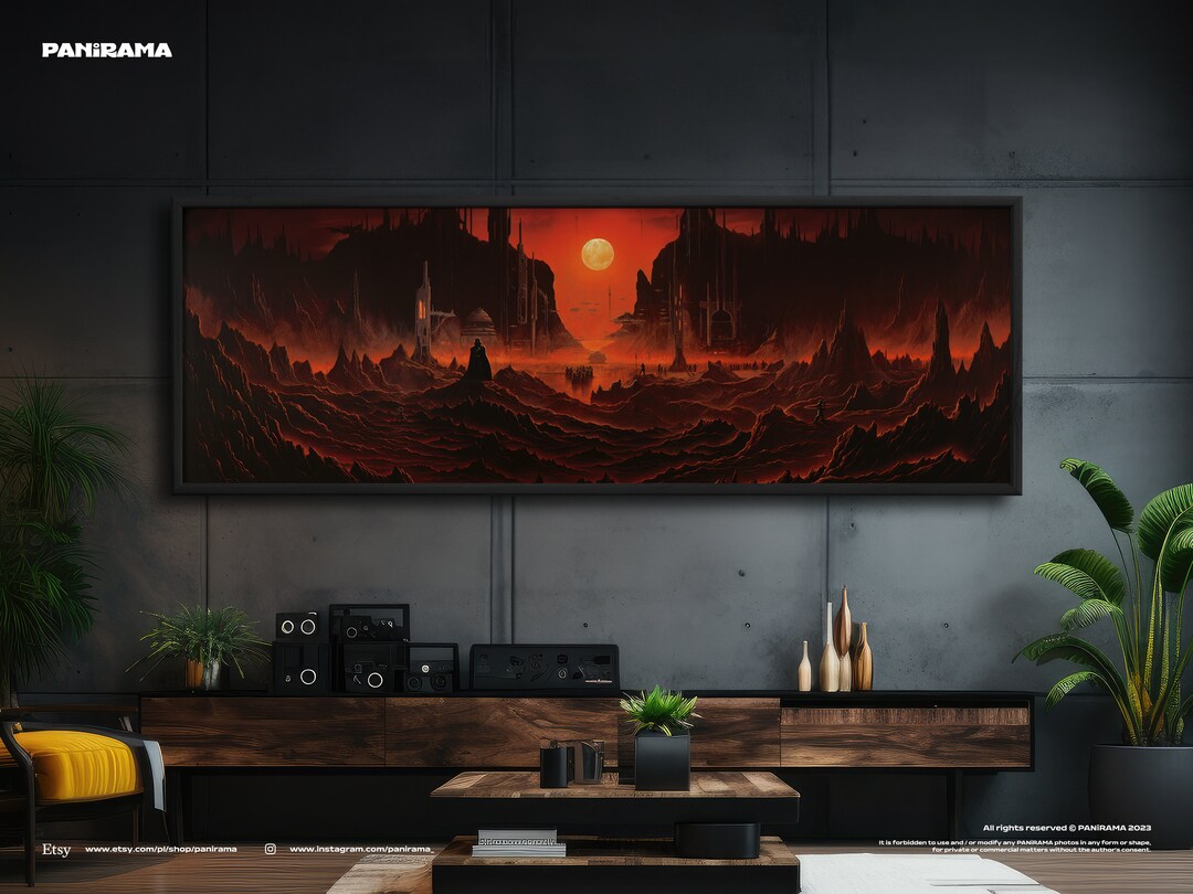 Extra Large Panorama of Darth Vader From Star Wars. Digital PRINT ...