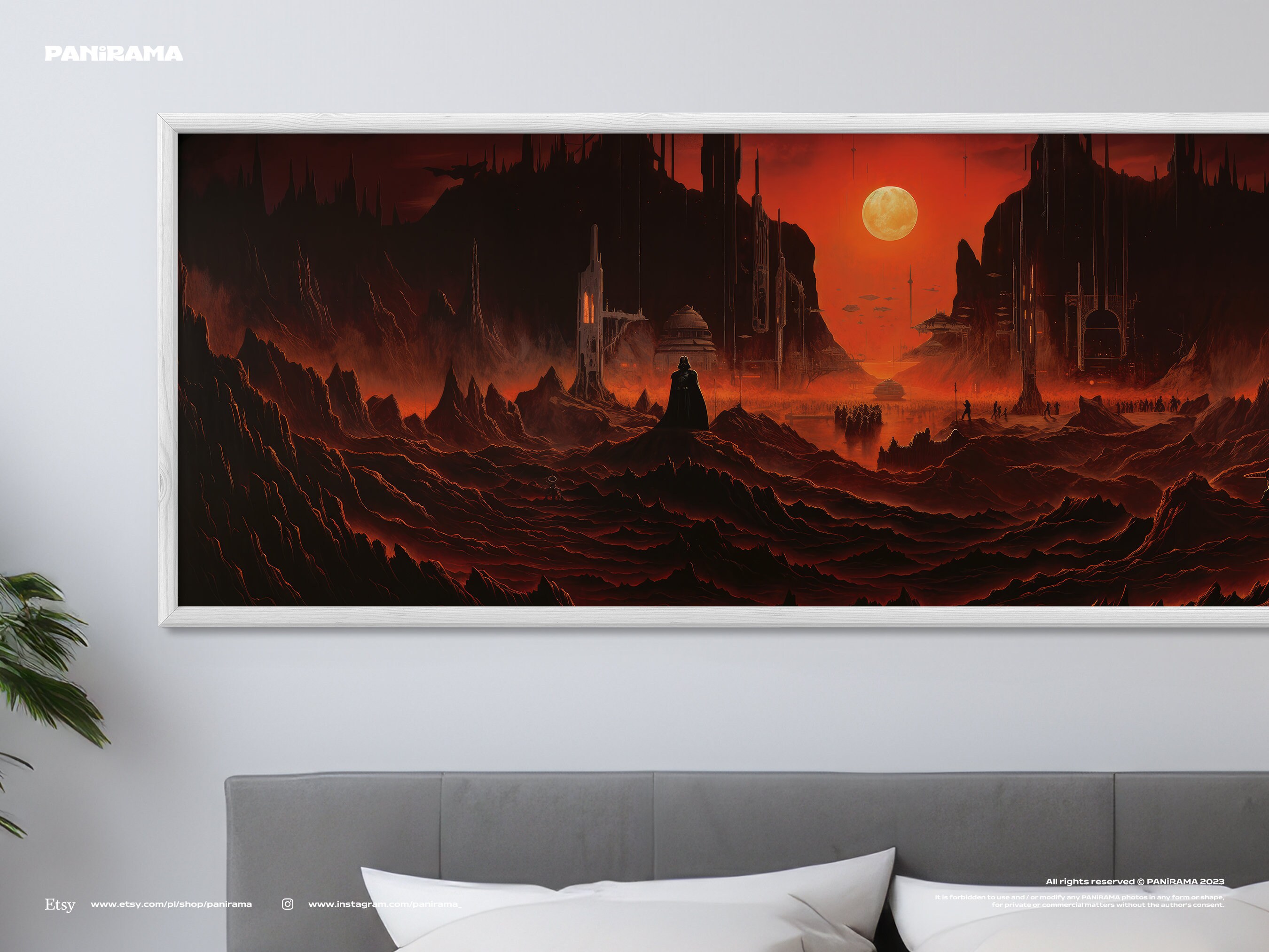 Extra Large Panorama of Darth Vader From Star Wars. Digital PRINT ...