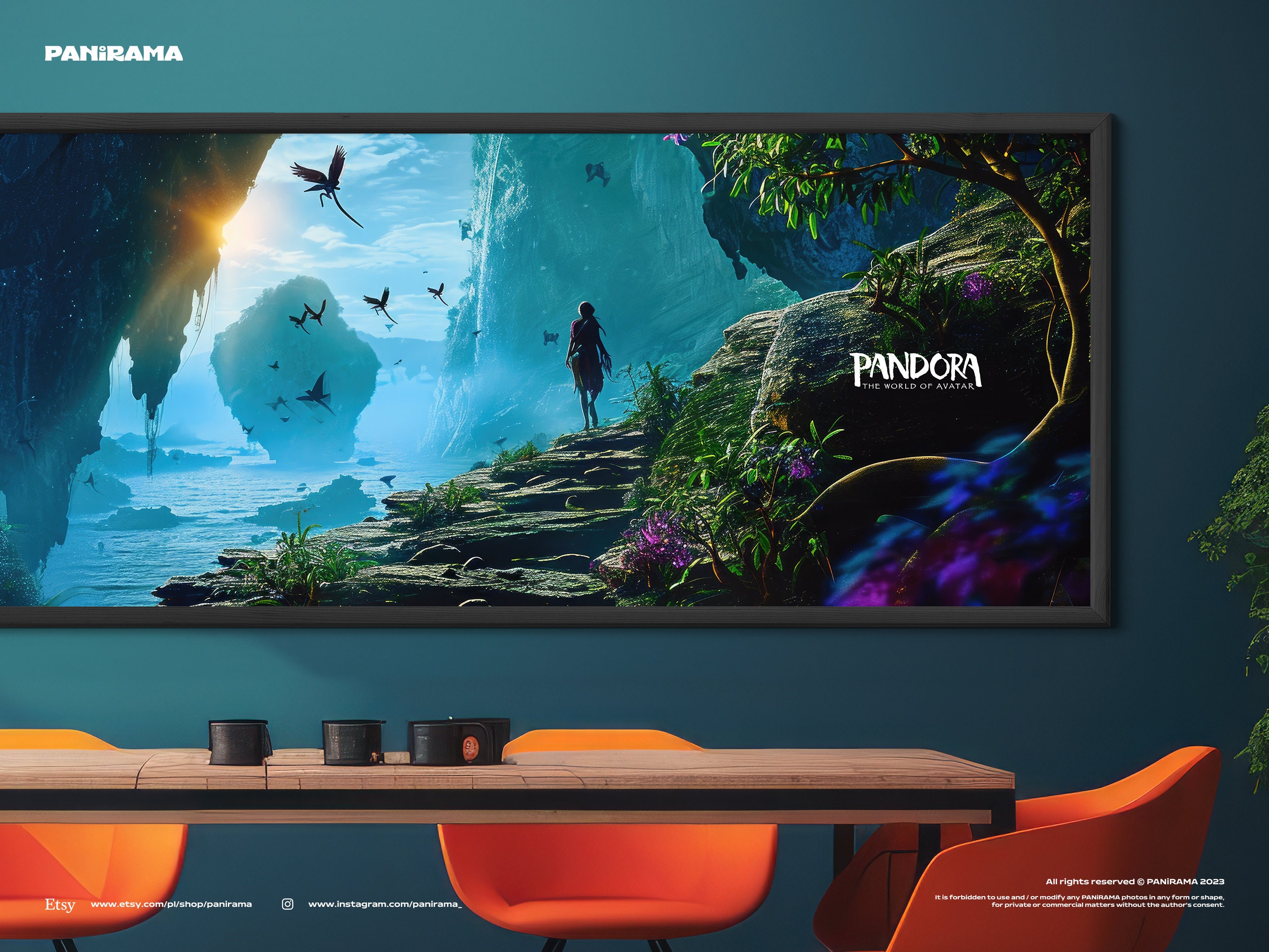 Extra Large Panorama of Pandora Planet From Avatar. Digital PRINT ...