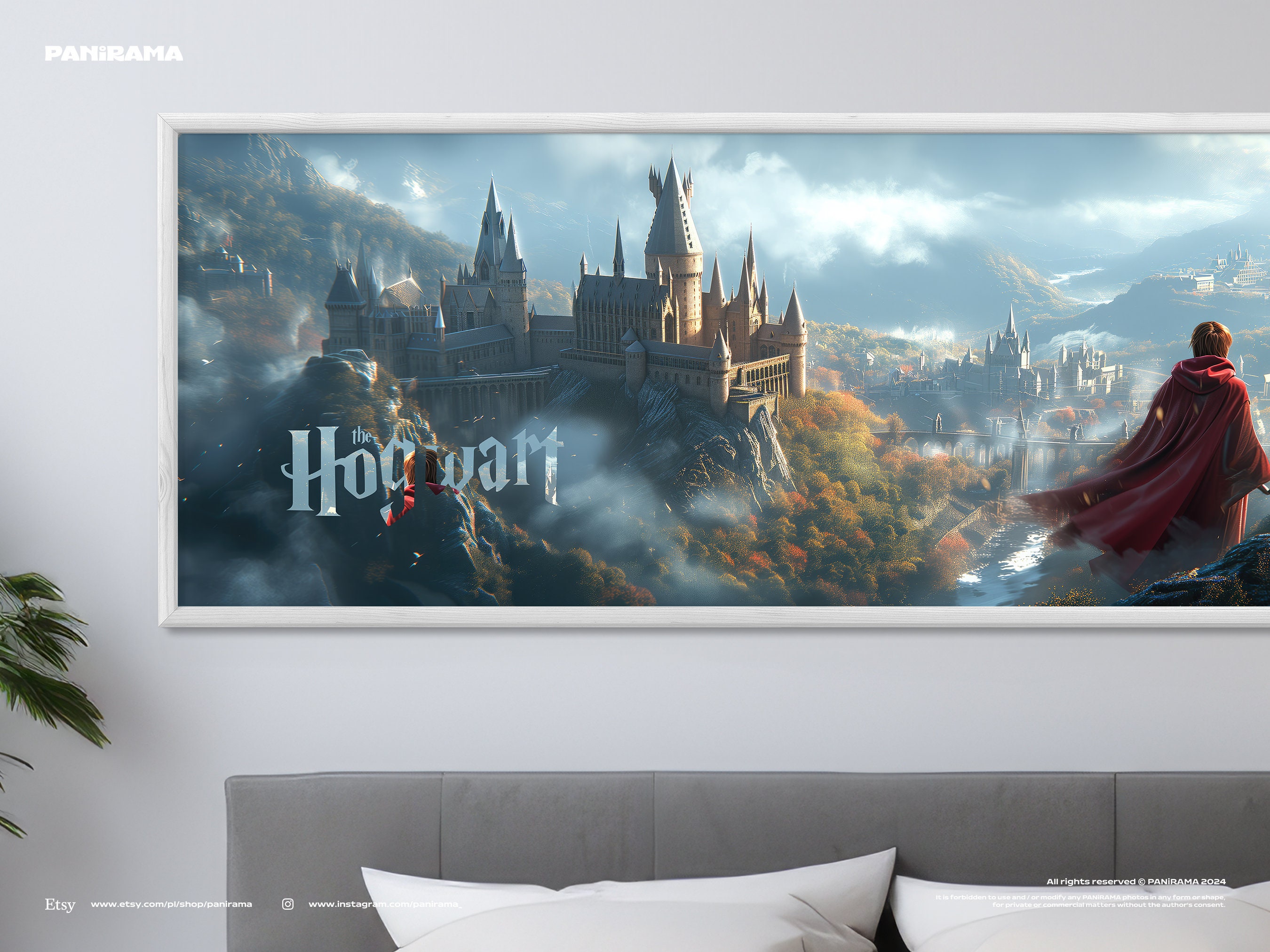 Extra Large Panorama of Hogwart From Harry Potter. Digital PRINT ...