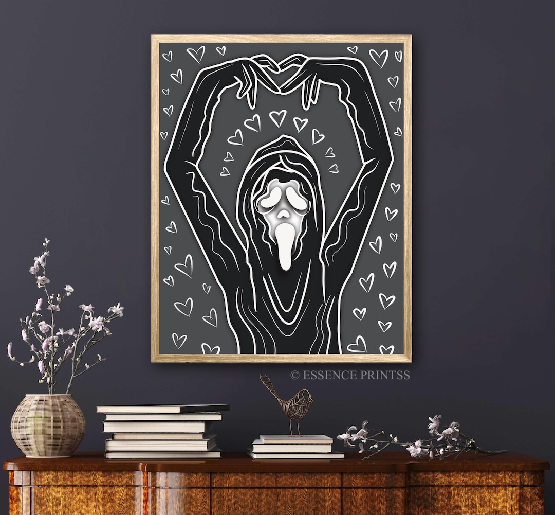 Halloween Ghost Print, Ghostface Poster Download, Digital Download Art ...
