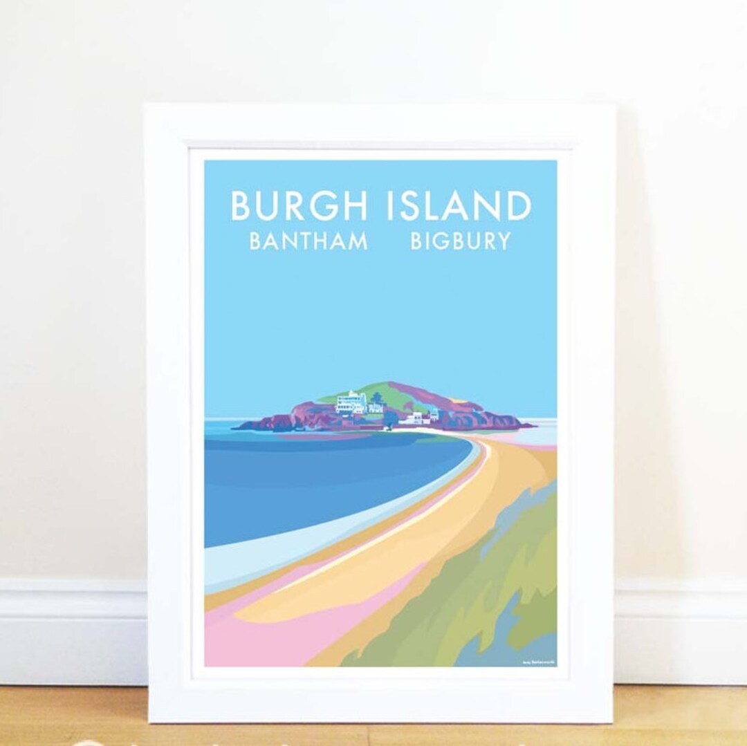 Burgh Island, Devon Print by Becky Bettesworth - Seaside, Beach ...