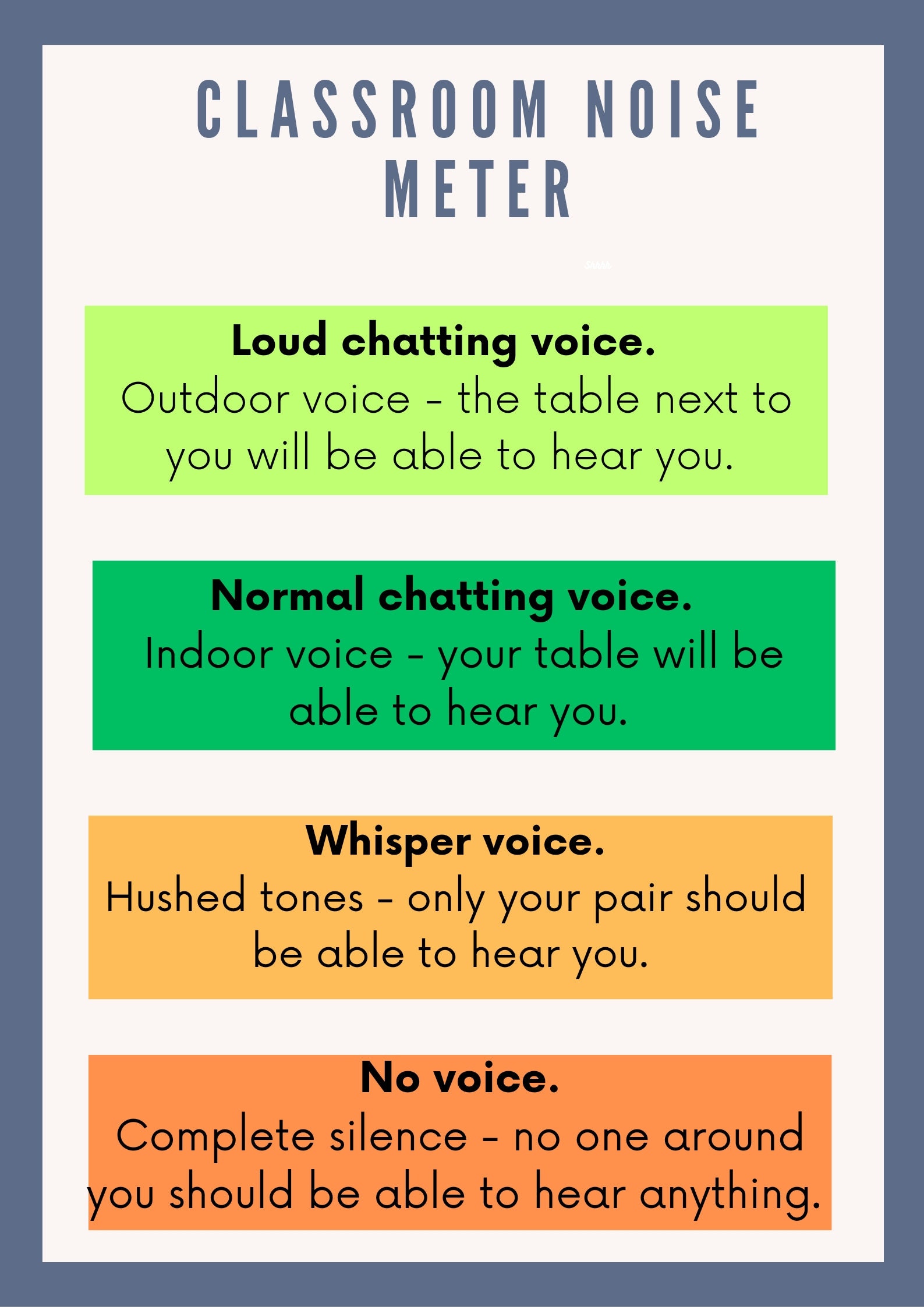 Classroom Volume Meter